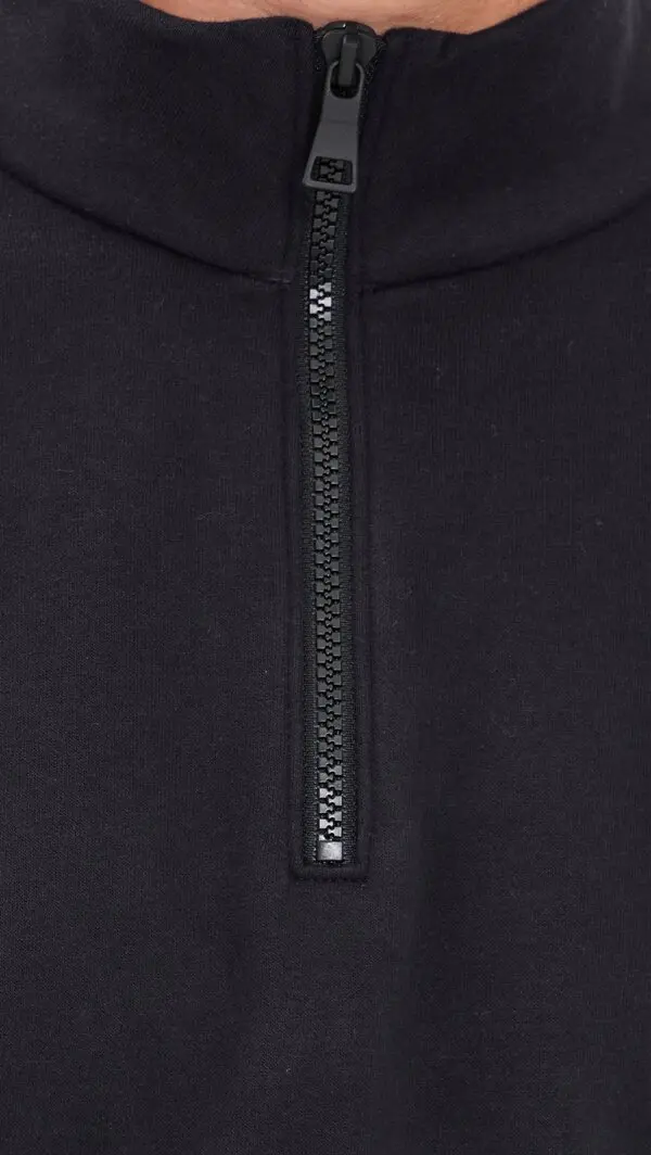 Beyond Yoga Luxe Fleece Half Zip Pullover - Black