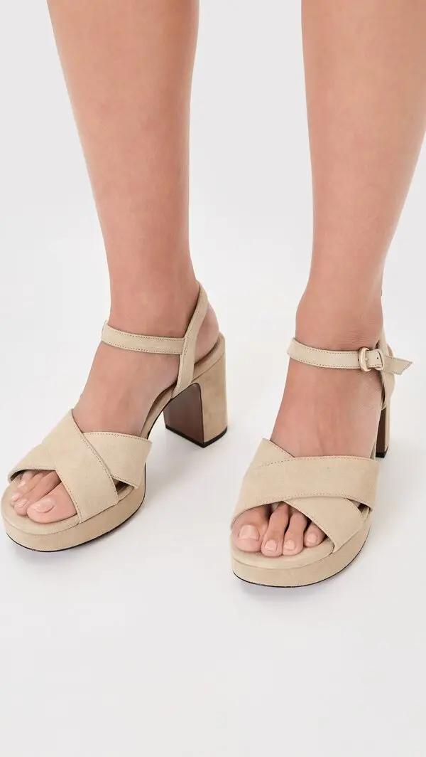 Vince Ericka Suede Platform Sandals