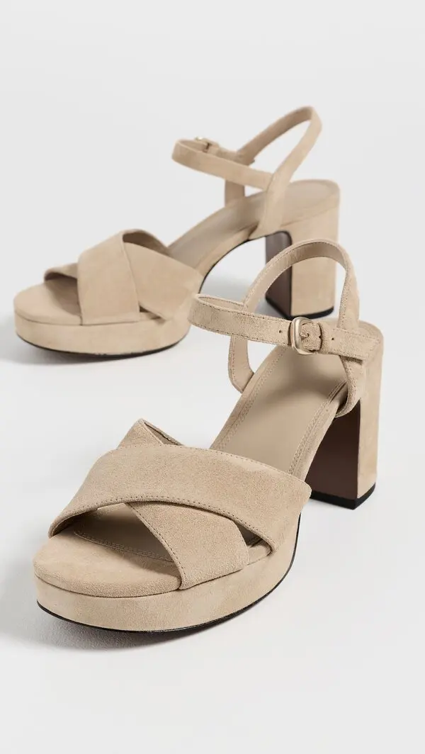 Vince Ericka Suede Platform Sandals