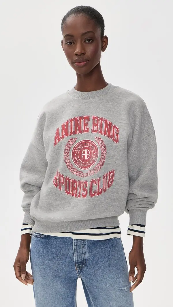 ANINE BING Miles Collegiate Sweatshirt