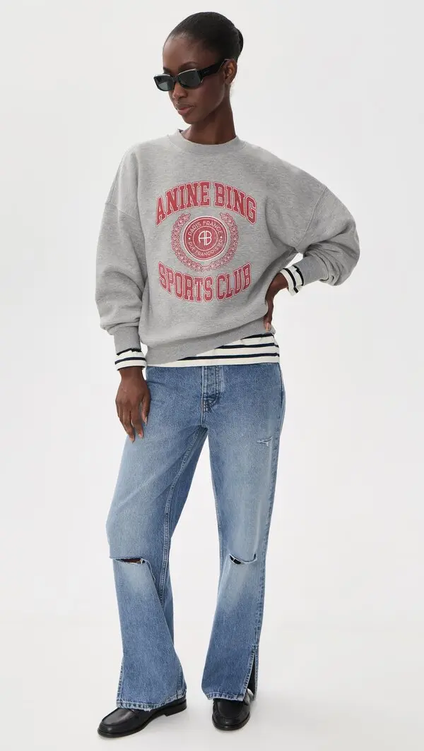 ANINE BING Miles Collegiate Sweatshirt