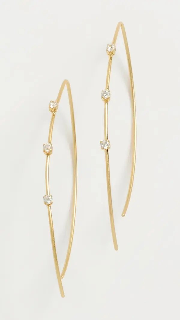 Shashi Oleander Hoop Earrings