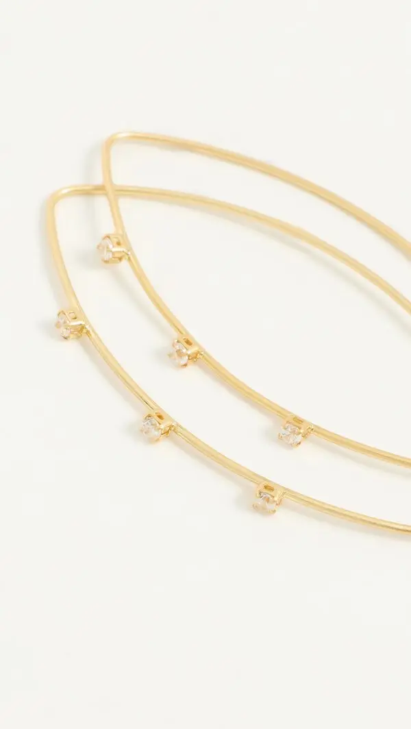 Shashi Oleander Hoop Earrings
