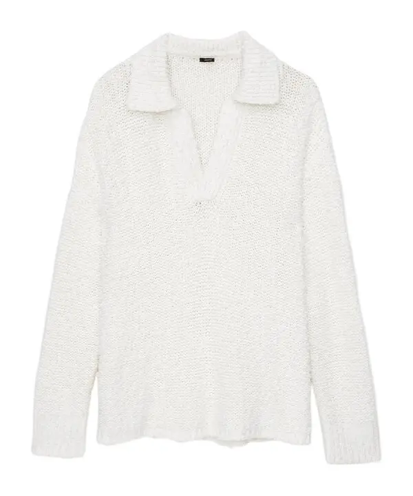JOSEPH Long Sleeved Polo Jumper