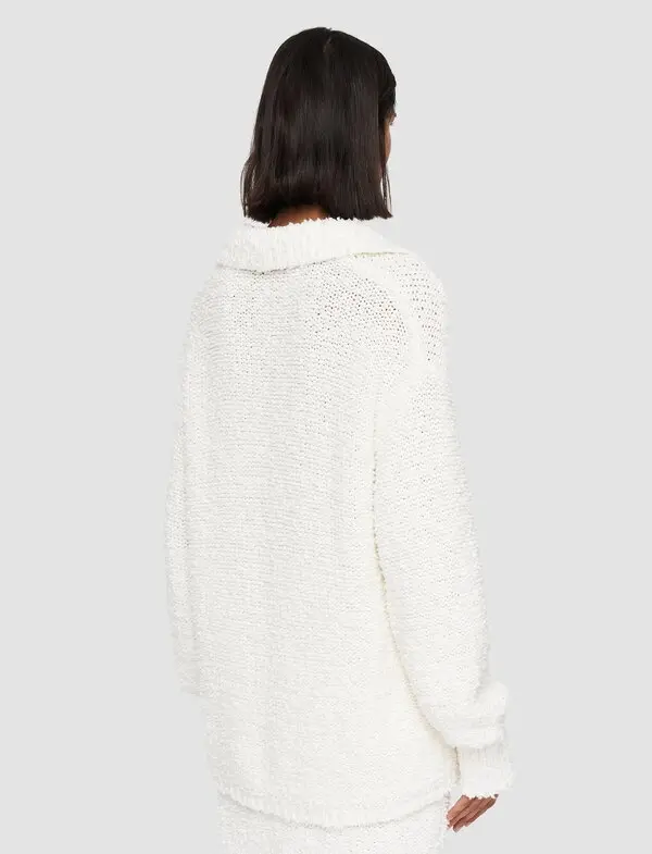 JOSEPH Long Sleeved Polo Jumper