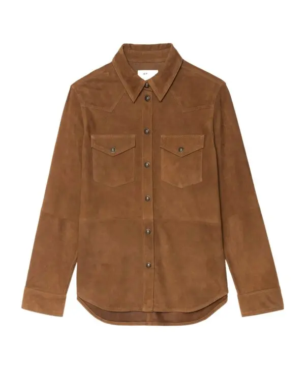 Zadig&Voltaire Suede Button-down Shirt