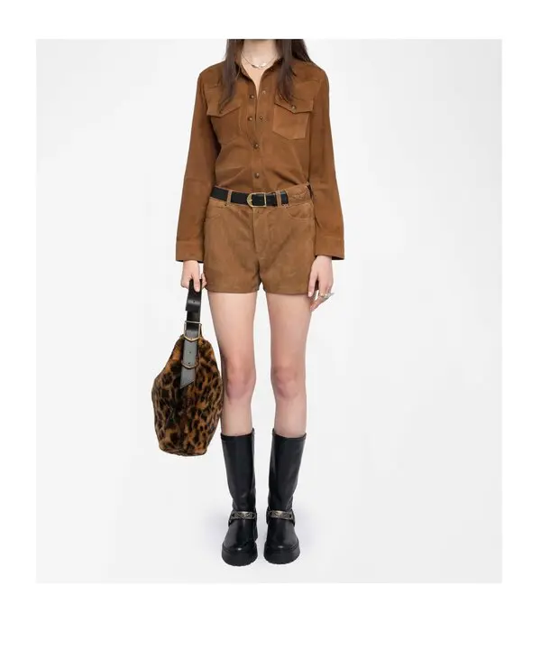 Zadig&Voltaire Suede Button-down Shirt