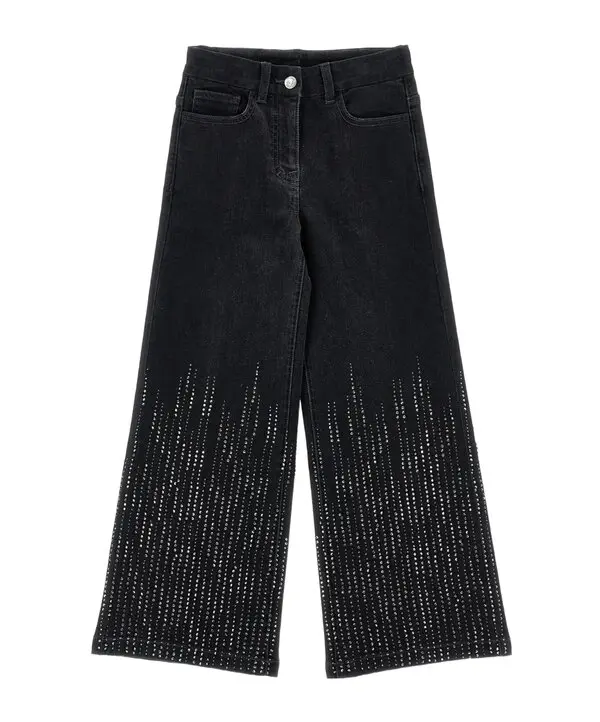 Monnalisa Rhinestone Embellished Trousers