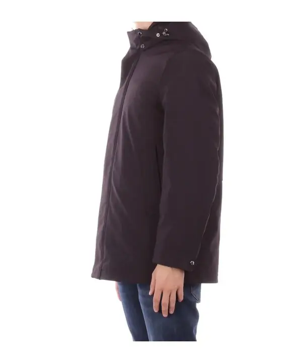 Woolrich Long Sleeved Hooded Buttoned Coat