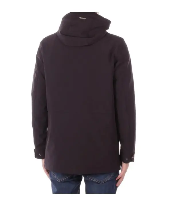 Woolrich Long Sleeved Hooded Buttoned Coat