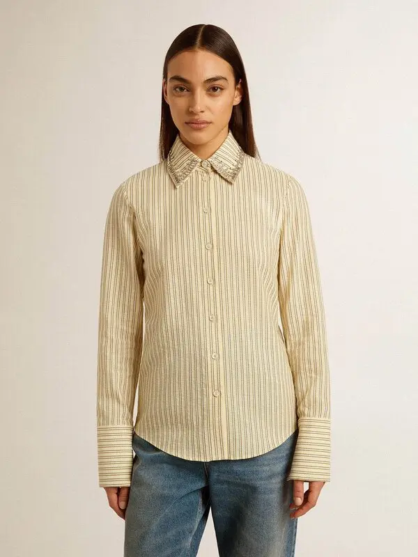 GOLDEN GOOSE Striped Buttoned Shirt