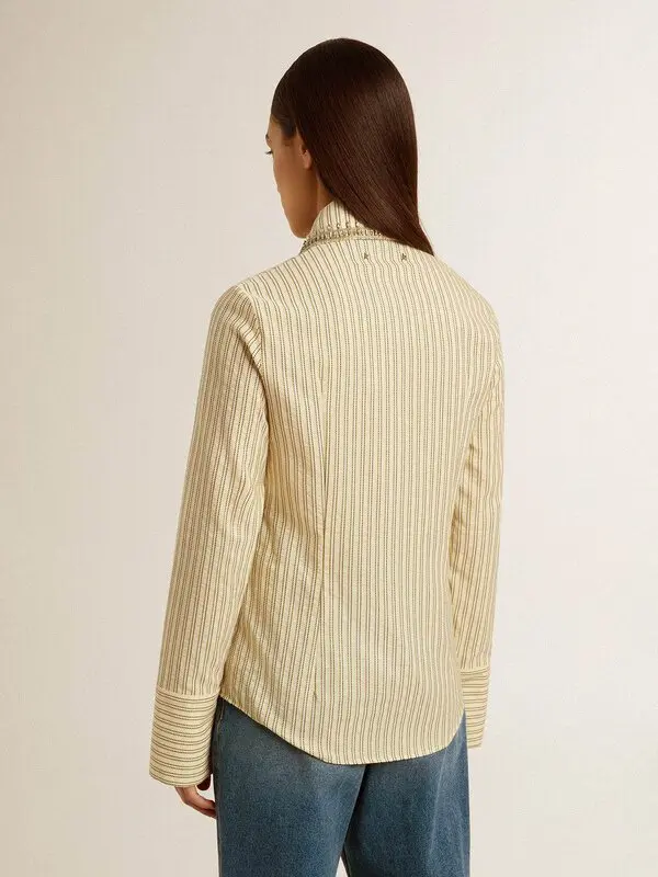 GOLDEN GOOSE Striped Buttoned Shirt