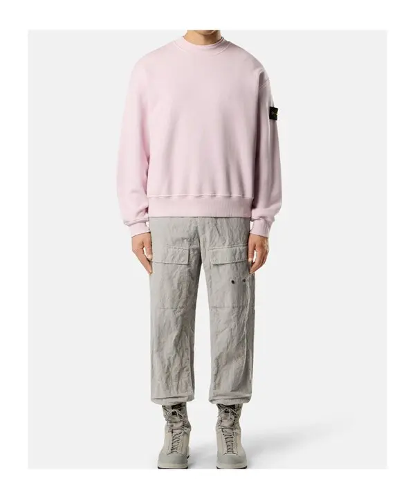 Stone Island Logo Patch Crewneck Sweatshirt