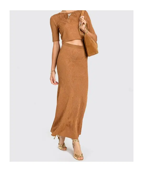 TWINSET Floral-jacquard Slim Fit Maxi Skirt