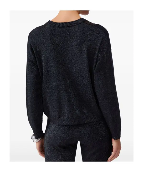 Liu Jo V-neck Mesh Sweater