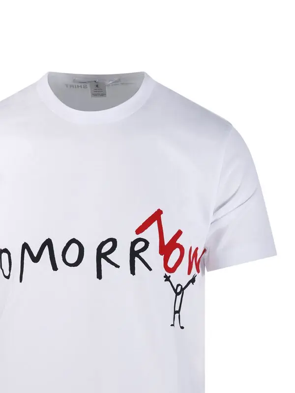 Comme Des Garçons Tomorrow Print T-shirt