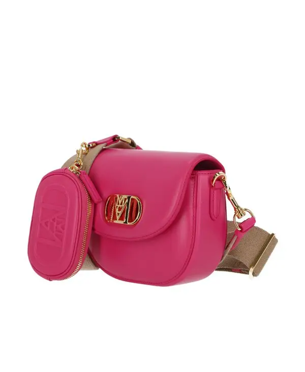 Mcm Travia Logo Plaque Mini Shoulder Bag
