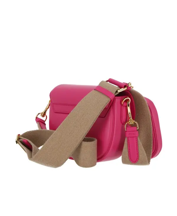 Mcm Travia Logo Plaque Mini Shoulder Bag