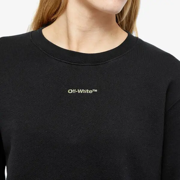 Off-White Logo Printed Long-sleeved Sweatshirt