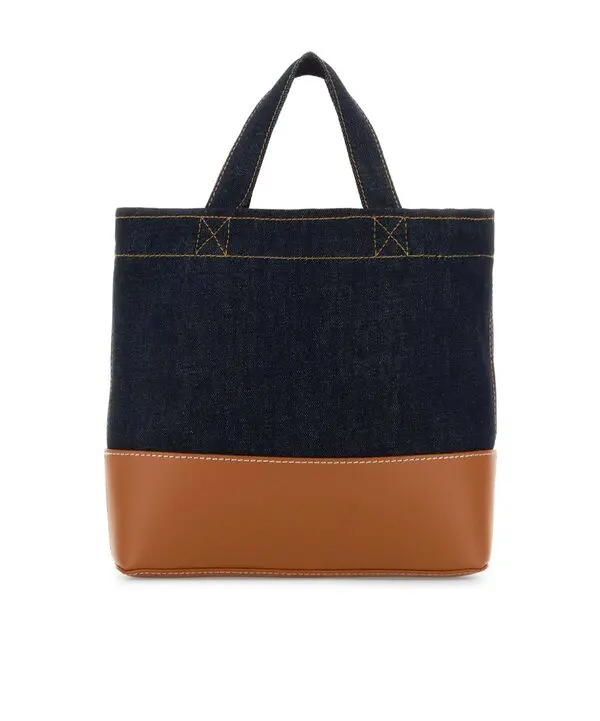 A.p.c. Denim Mini Axel Tote Bag - Black