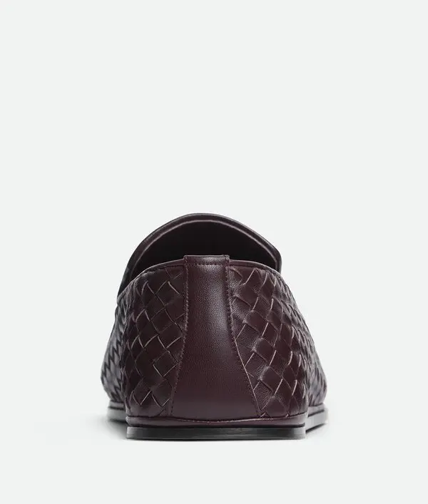 Bottega Veneta Intrecciato Motif Slip-on Shoes - Deep Barolo