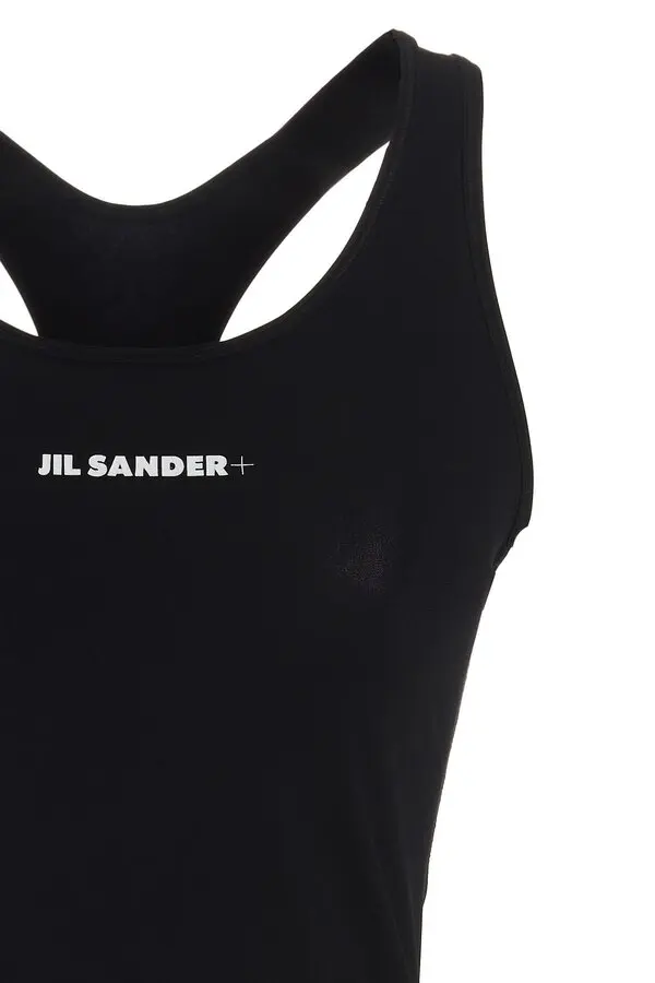 JIL SANDER Logo-printed Racerback Tank Top