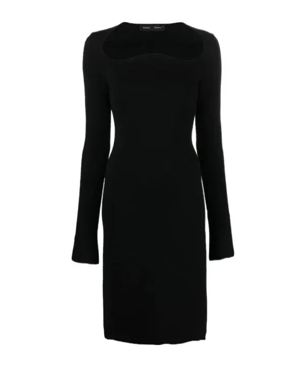 Proenza Schouler Long-sleeved Knitted Midi Dress