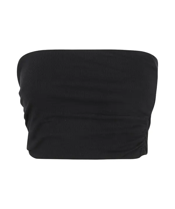 THOM KROM Gathered Bandeau Top - Black