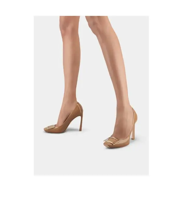 ROGER VIVIER Belle Vivier Trompette Pumps In Patent Leather