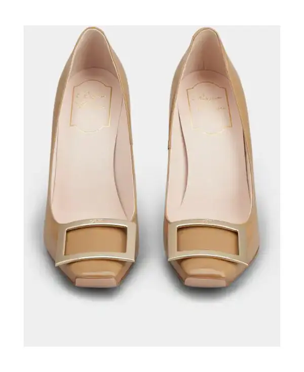 ROGER VIVIER Belle Vivier Trompette Pumps In Patent Leather