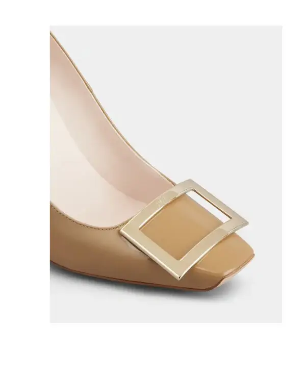 ROGER VIVIER Belle Vivier Trompette Pumps In Patent Leather