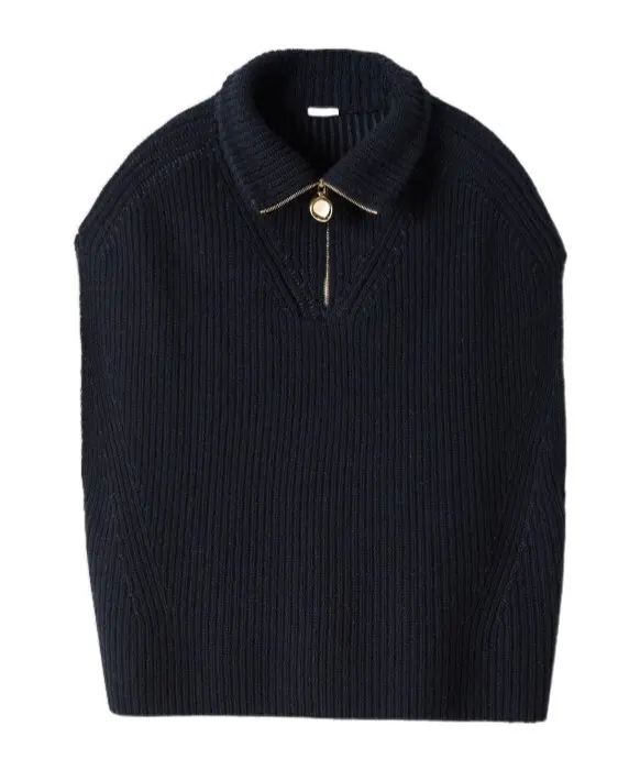 JOSEPH Raffet Half-zip Sweater - Black