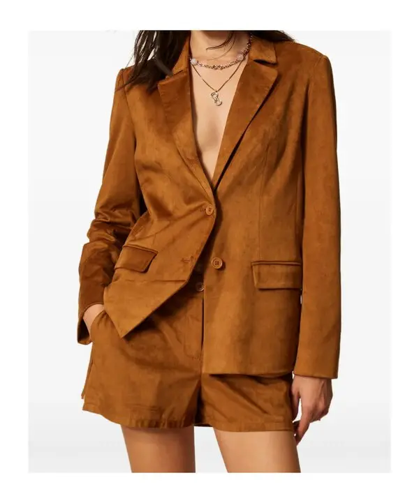 TWINSET Faux-suede Mini Shorts