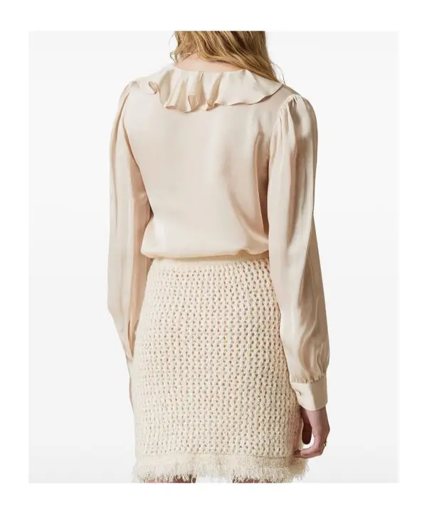 TWINSET Mesh-knit Miniskirt