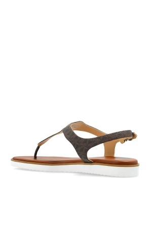 Michael Kors Val Logo Plaque Sandals