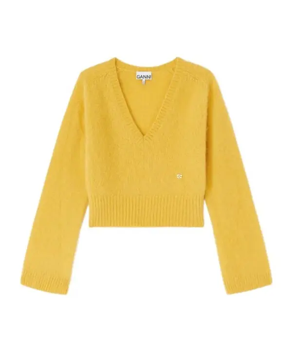 GANNI V-neck Jumper
