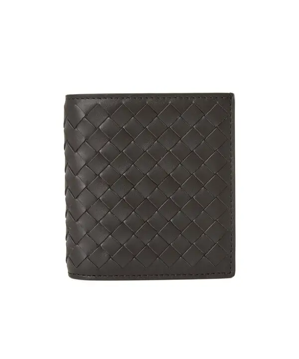 Bottega Veneta Intreciato Bi-fold Wallet - Black