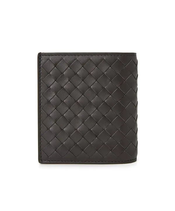 Bottega Veneta Intreciato Bi-fold Wallet - Black