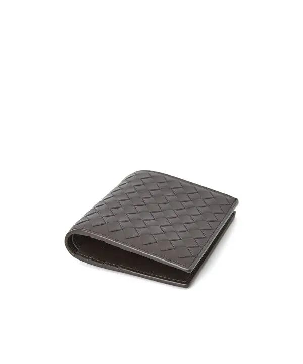 Bottega Veneta Intreciato Bi-fold Wallet - Black