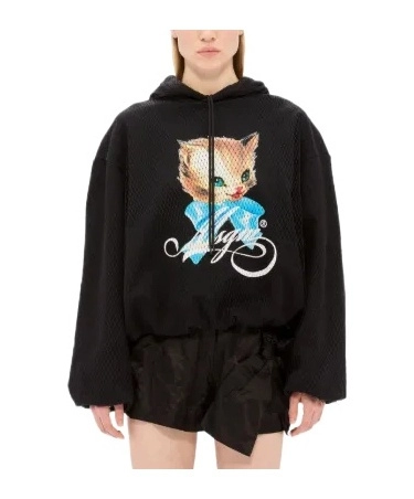 MSGM Graphic Kitty Hoodie