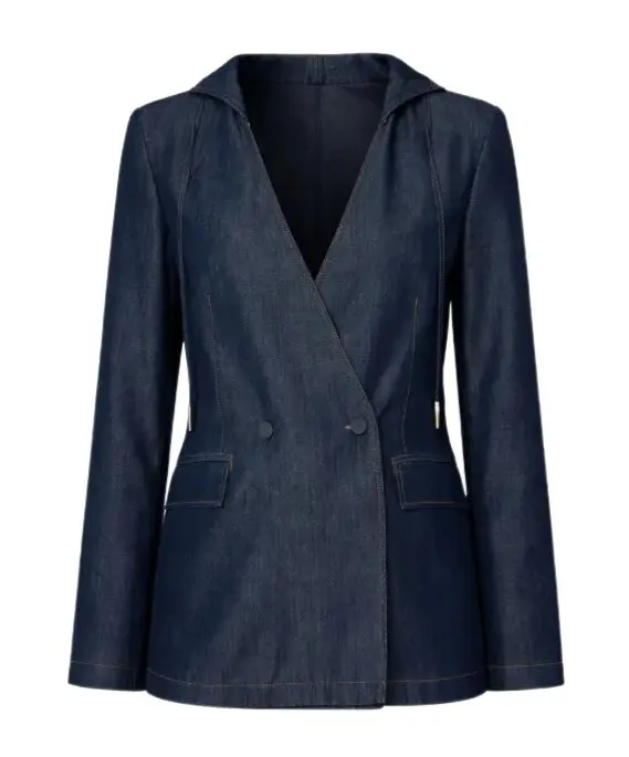 TWINSET Chambray Blazer - Black