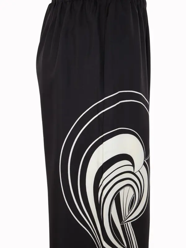 La DoubleJ Wide Leg Patterned Trousers