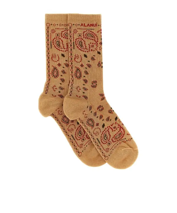 Alanui All Over Bandana Socks