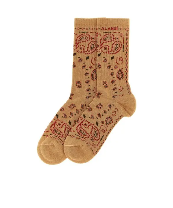 Alanui All Over Bandana Socks