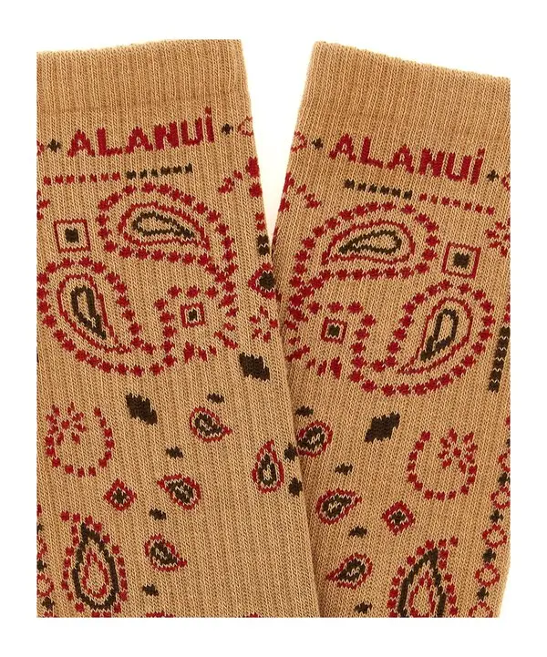 Alanui All Over Bandana Socks