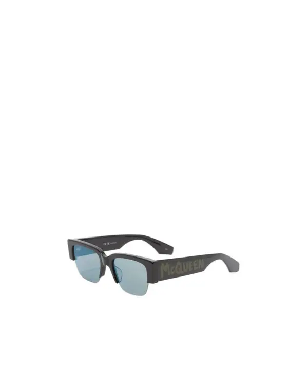 Alexander McQueen Logo Printed Square Sunglasses