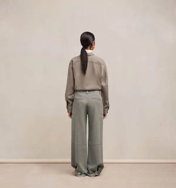 AMI Paris Wide-leg Virgin-wool Trousers
