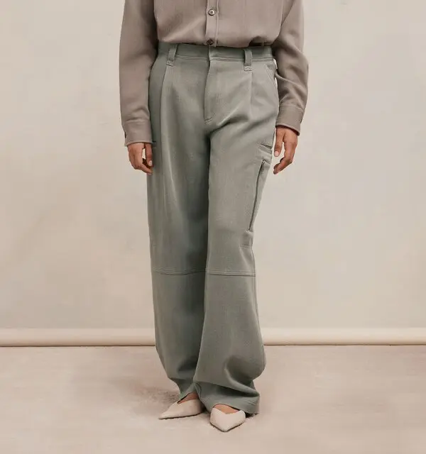 AMI Paris Wide-leg Virgin-wool Trousers