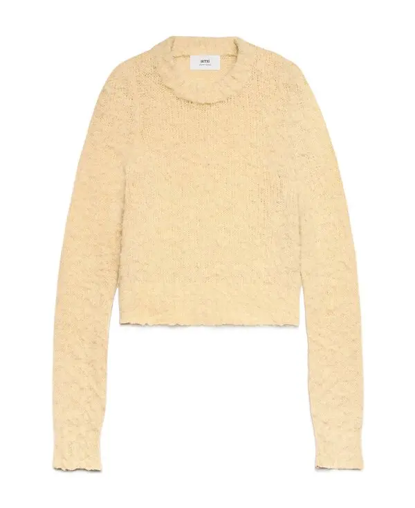 AMI Paris Brushed Crewneck Knit Sweater