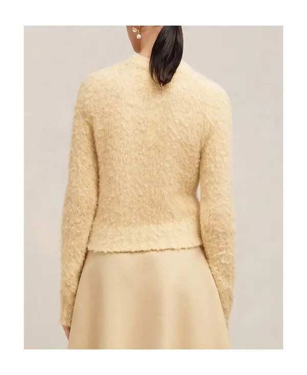 AMI Paris Brushed Crewneck Knit Sweater